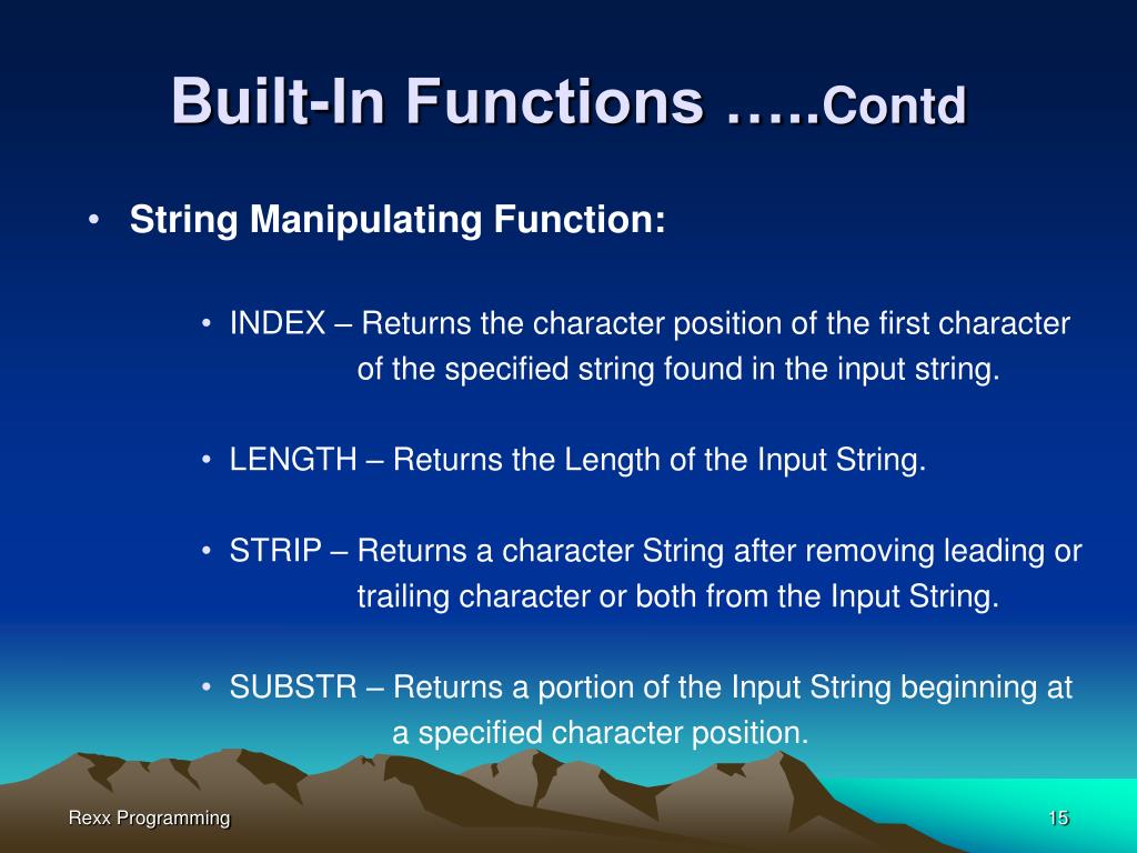 Ppt Introduction To Rexx Programming Syntax Instructions And Functions Powerpoint