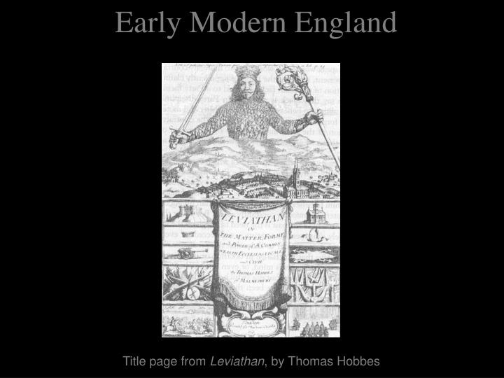 PPT - Early Modern England PowerPoint Presentation, free download - ID ...