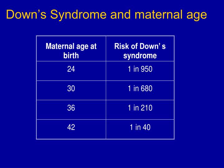 PPT - Prenatal screening of Down‘s syndrom in the first and second ...