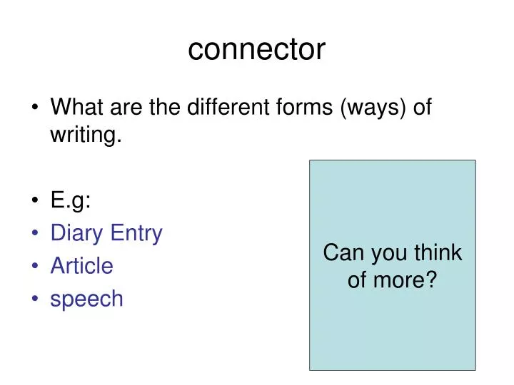 PPT - connector PowerPoint Presentation, free download - ID:1385060 PPT - connector PowerPoint Presentation, free download - ID:1385060