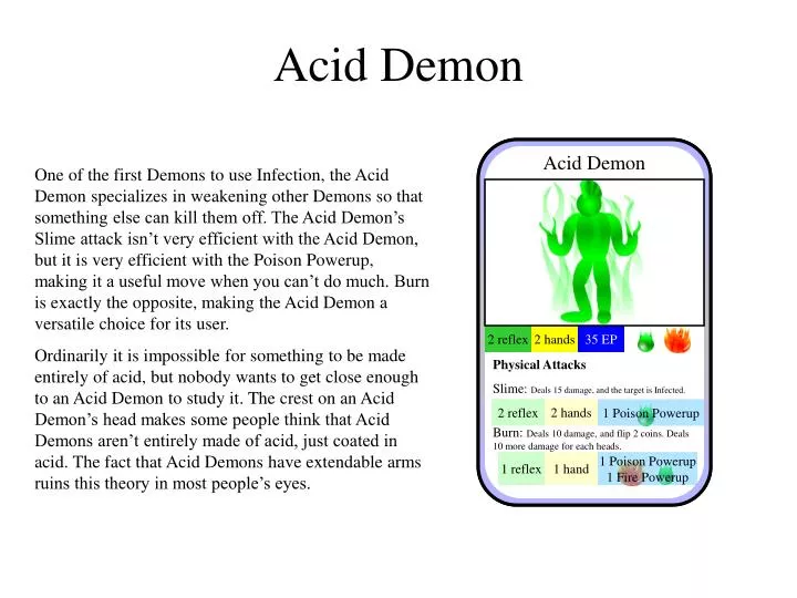 PPT - Acid Demon PowerPoint Presentation, free download - ID:1385071