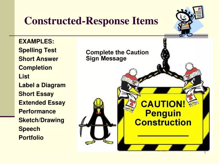 PPT - Constructed-Response Items PowerPoint Presentation, free download ... PPT - Constructed-Response Items PowerPoint Presentation, free download ...