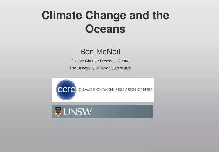 PPT - Climate Change and the Oceans PowerPoint Presentation, free ...