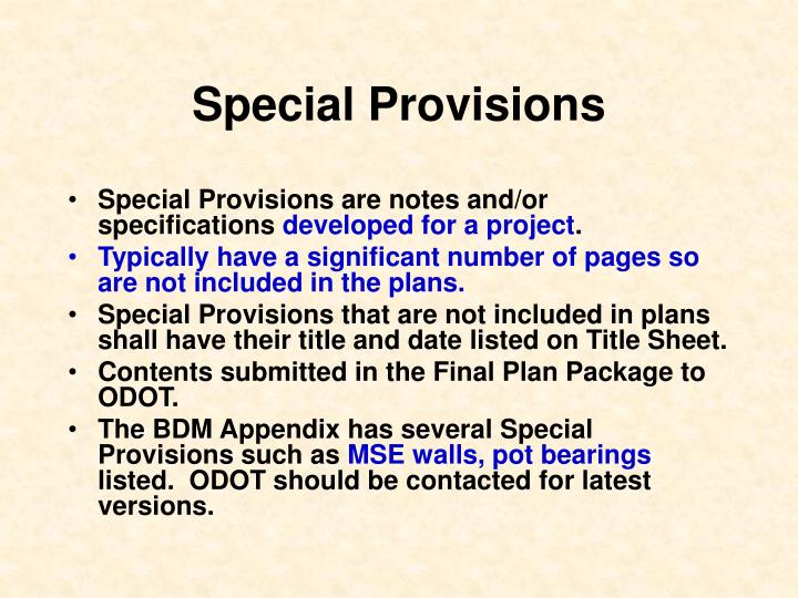 PPT - ODOT Structure Project Manager Seminar Specifications PowerPoint ...