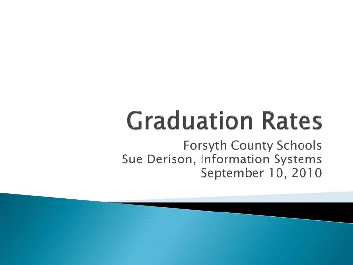 PPT - Graduation Rates PowerPoint Presentation, free download - ID:1389105
