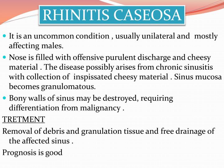 PPT - ACUTE AND CHRONIC RHINITIS PowerPoint Presentation - ID:1390027