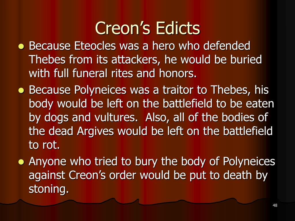 PPT - The Tragedy of the Royal House of Thebes Outline Notes PowerPoint ...
