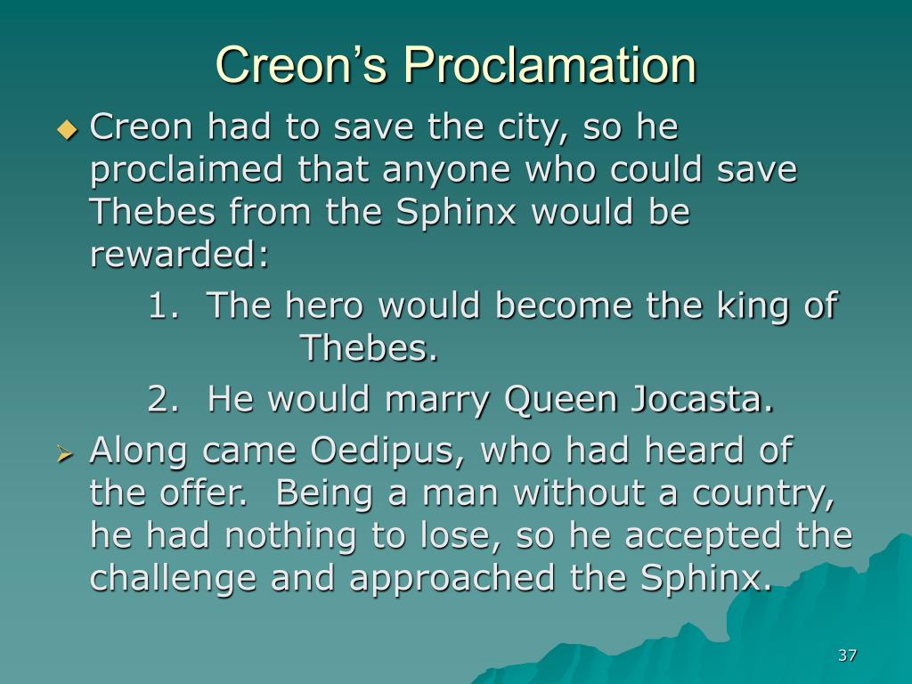PPT - The Tragedy of the Royal House of Thebes Outline Notes PowerPoint ...
