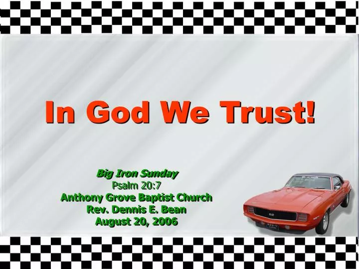 PPT - In God We Trust! PowerPoint Presentation, free download - ID:1390143