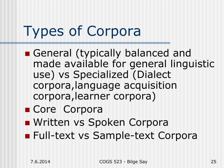 PPT - Introduction to Corpora and Corpus Linguistics PowerPoint ...