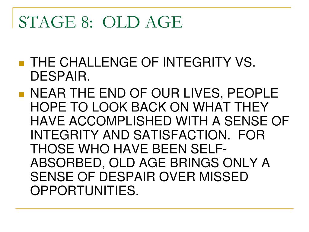Ppt Erik Eriksons 8 Stages Of Socialization Powerpoint Presentation