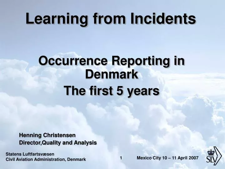PPT - Learning from Incidents PowerPoint Presentation, free download ...