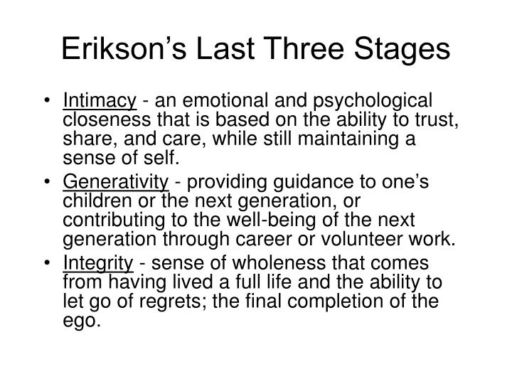 PPT - Erikson’s First Four Stages PowerPoint Presentation - ID:139400