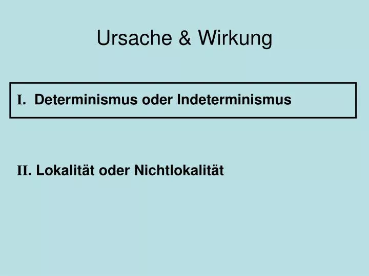 PPT - Ursache & Wirkung PowerPoint Presentation, free download - ID:1394129
