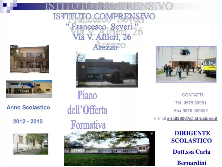 PPT - ISTITUTO COMPRENSIVO " Francesco Severi " Via V. Alfieri, 26 ...