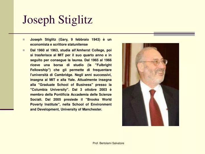 PPT - Joseph Stiglitz PowerPoint Presentation, free download - ID:1394705