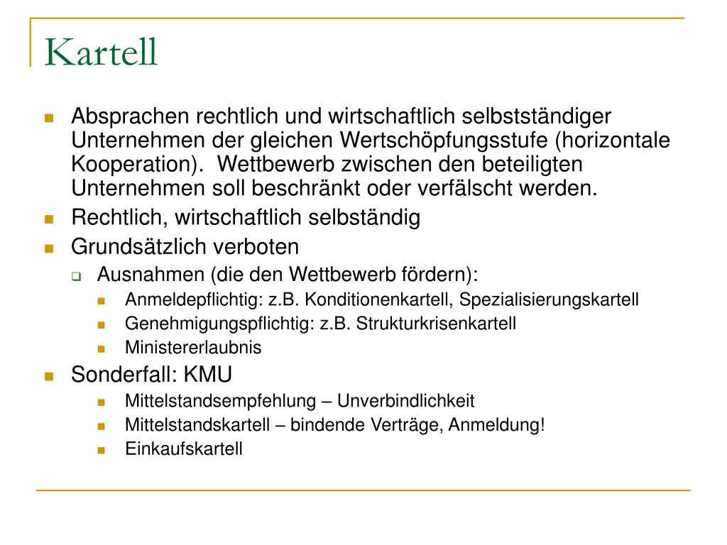 PPT - ABWL – Kooperation und Konzentration von Unternehmen PowerPoint ...