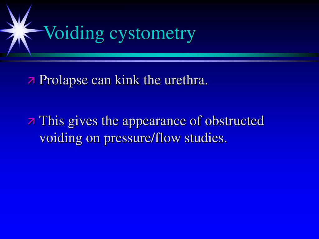 PPT - Urodynamic investigation in women with stress urinary ...