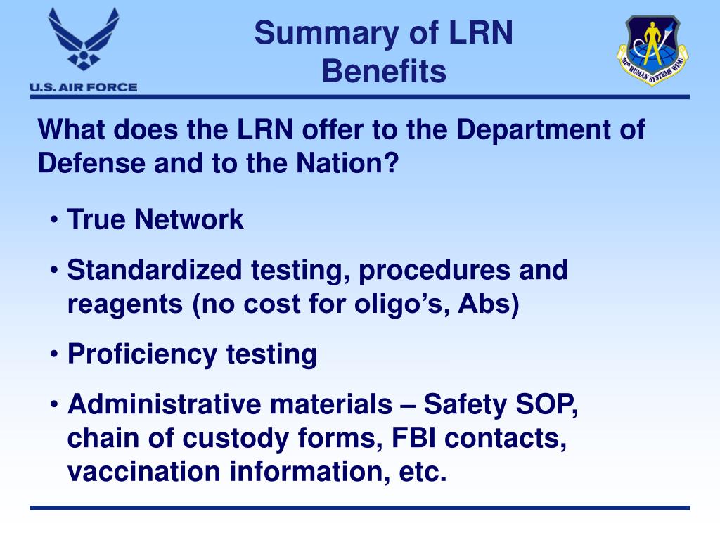 PPT - Laboratory Response Network Elizabeth A. Macias, Ph.D., D(ABMM ...