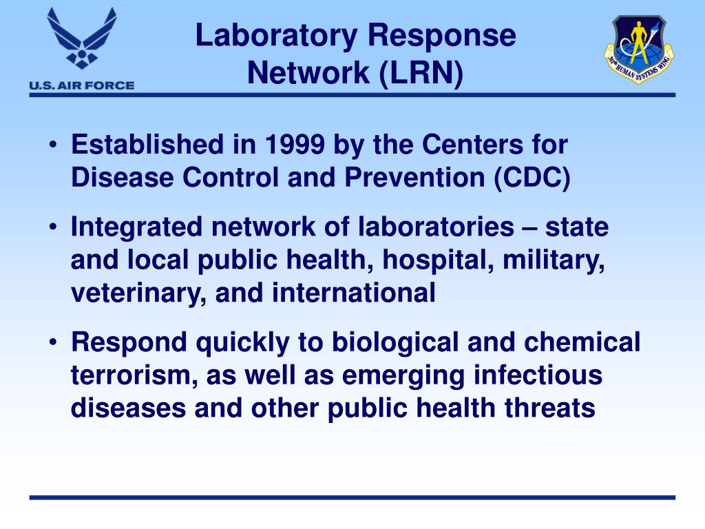 PPT - Laboratory Response Network Elizabeth A. Macias, Ph.D., D(ABMM ...