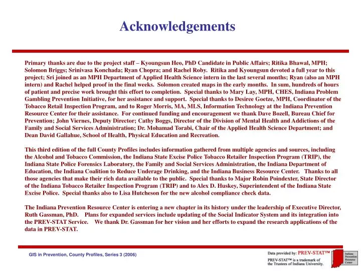 PPT - Acknowledgements PowerPoint Presentation, free download - ID:1395501