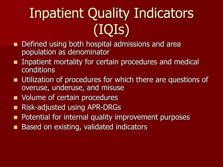 PPT - AHRQ Quality Indicators PowerPoint Presentation - ID:1395879