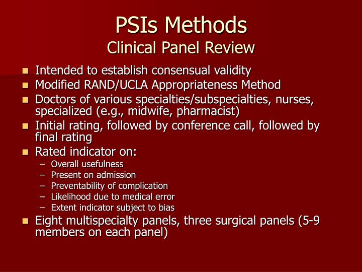 PPT - AHRQ Quality Indicators PowerPoint Presentation - ID:1395879