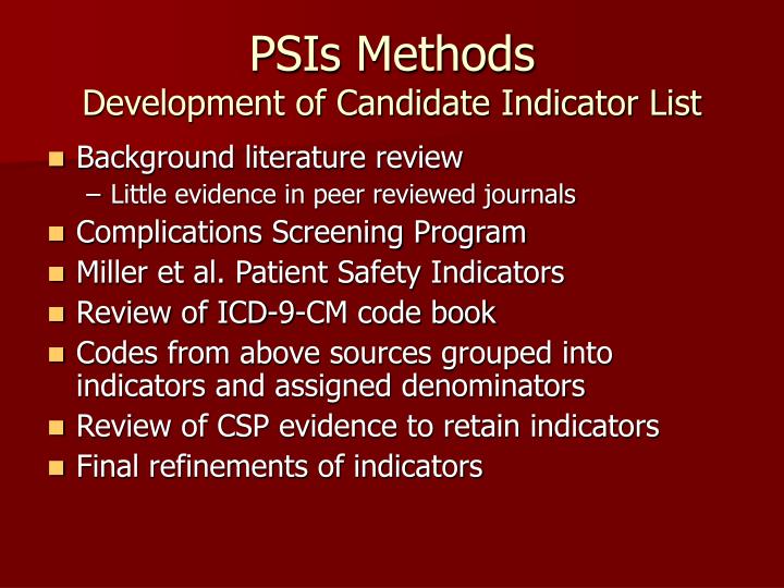 PPT - AHRQ Quality Indicators PowerPoint Presentation - ID:1395879
