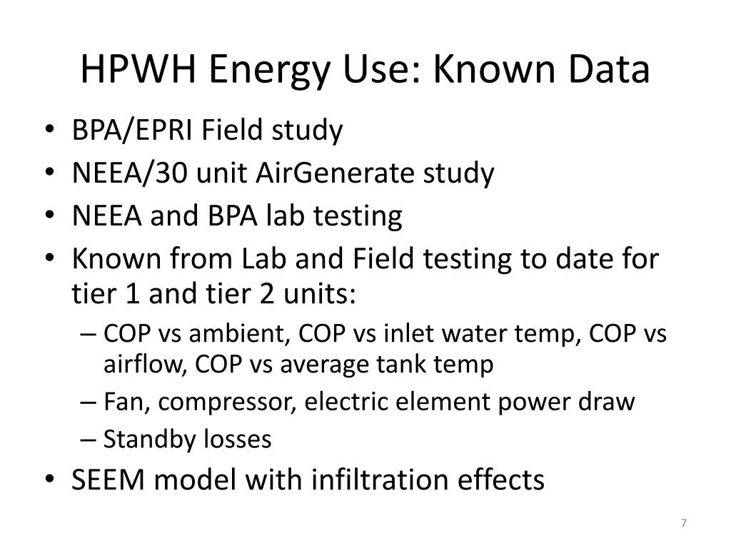 PPT - Kickoff Agenda for Regional Heat Pump Water Heater Evaluation ...