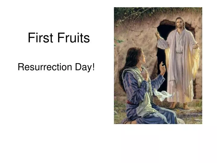PPT - First Fruits PowerPoint Presentation, free download - ID:139604