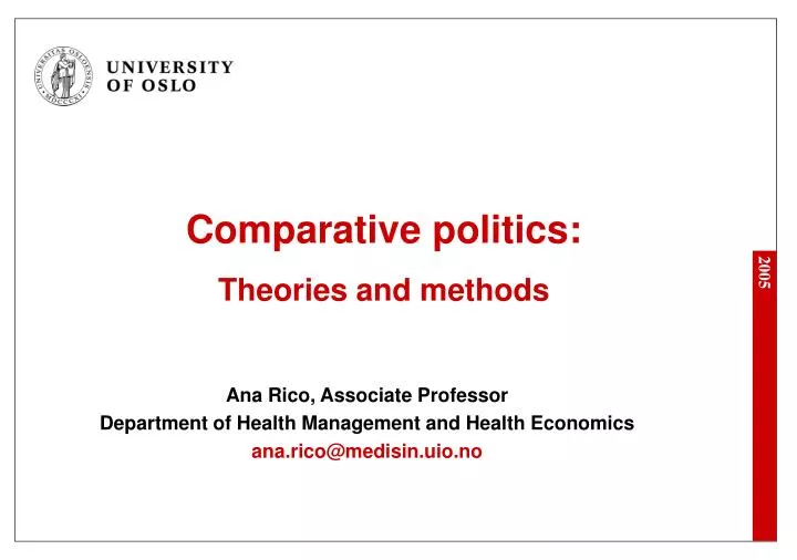 PPT - Comparative politics: Theories and methods PowerPoint ...