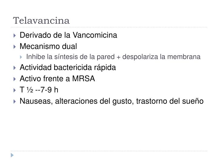 PPT - Glucopéptidos , Quinolonas , Rifamicinas , Metronidazol ...