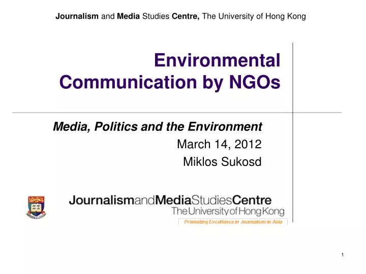 PPT - Environmental Communication by NGOs PowerPoint Presentation, free ...
