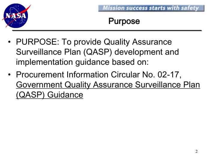 PPT - Risk-Based Surveillance and the Quality Assurance Surveillance ...