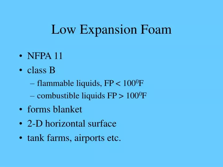 PPT - Low Expansion Foam PowerPoint Presentation, free download - ID ...