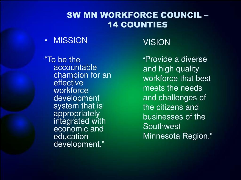 PPT - A Unique Partnership: The MN Workforce Center System and Adult ...