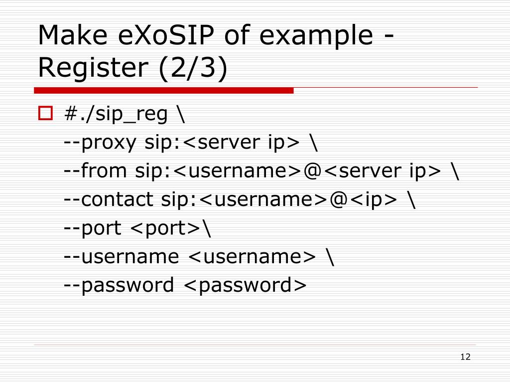 PPT - Setup oSIP and example PowerPoint Presentation, free download ...