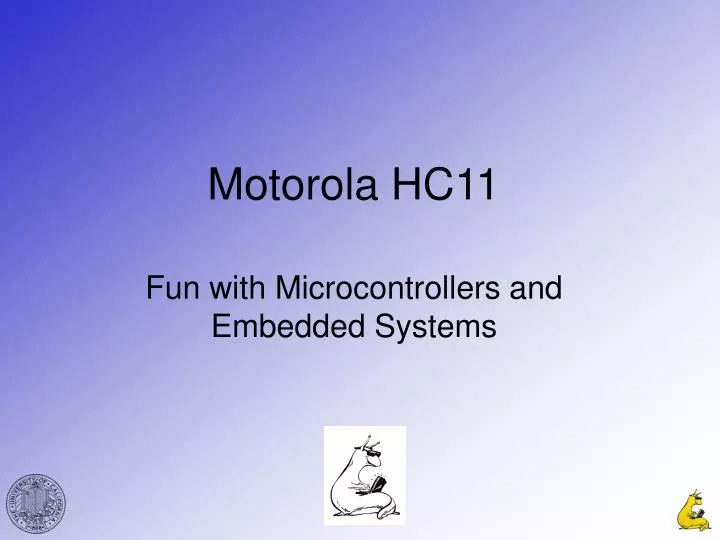 PPT - Motorola HC11 PowerPoint Presentation, free download - ID:139801