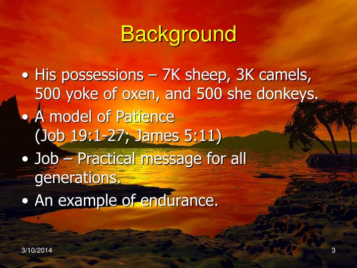 PPT - Lessons From the Book of Job PowerPoint Presentation - ID:139814
