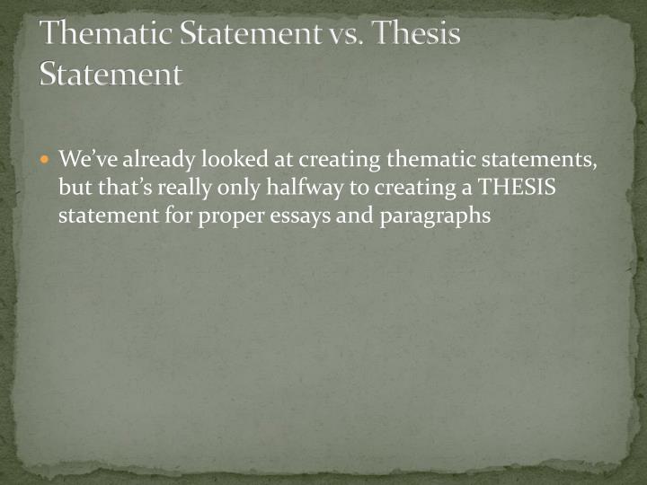 PPT - Thesis Statements PowerPoint Presentation - ID:1398200
