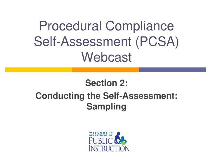PPT - Procedural Compliance Self-Assessment (PCSA) Webcast PowerPoint ...