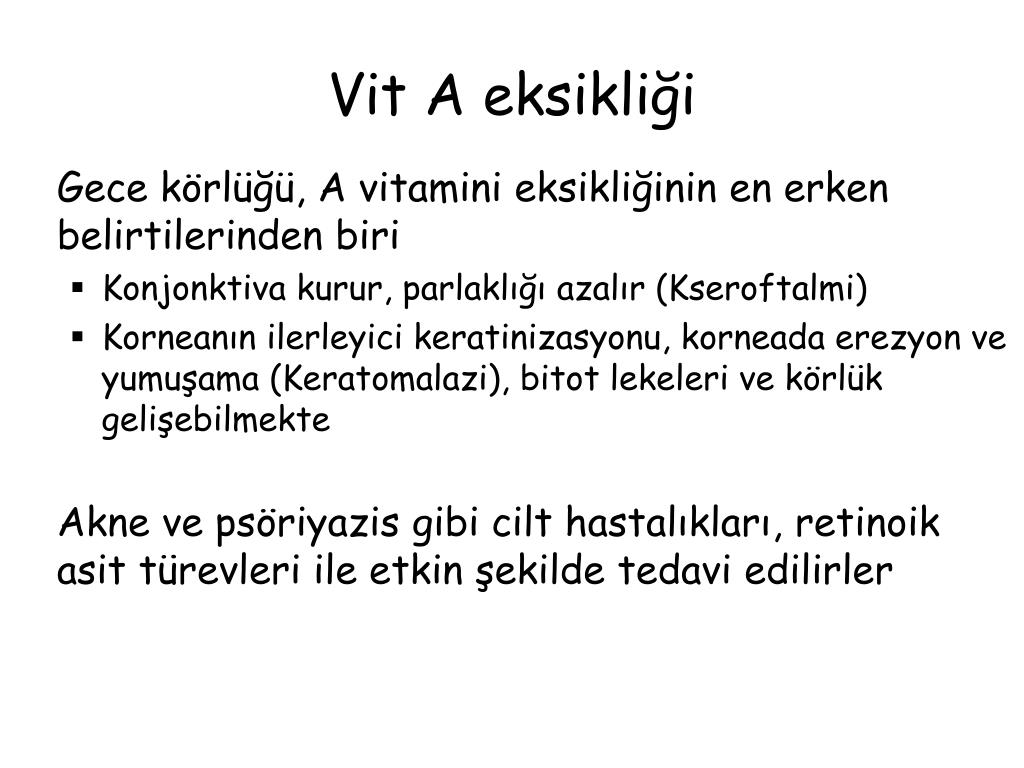 PPT - Vitaminler ve İlişkili Hastalıklar PowerPoint Presentation, free ...
