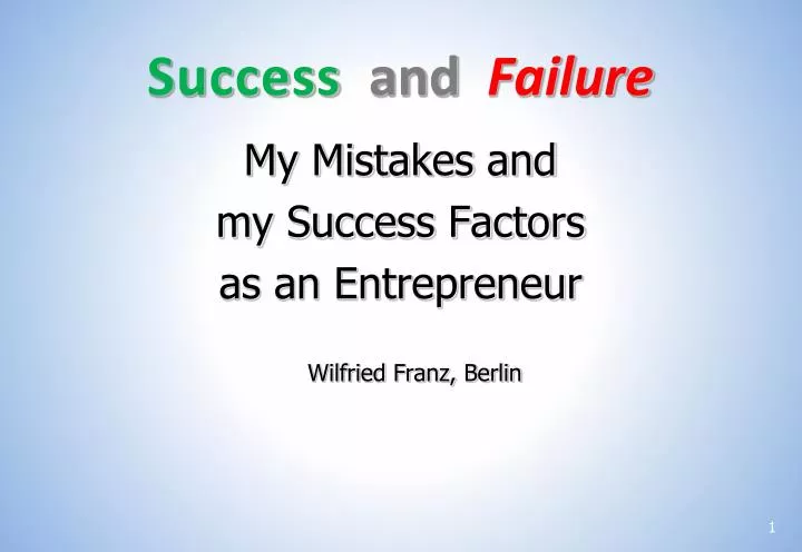PPT - Success and Failure PowerPoint Presentation, free download - ID ...