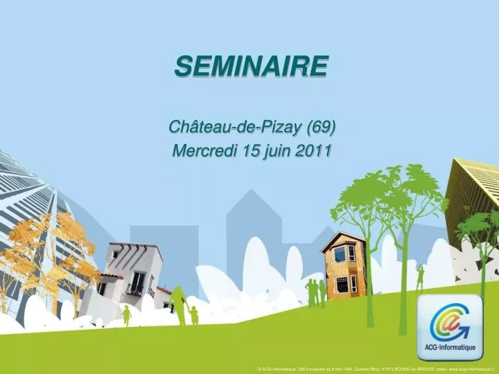 PPT - SEMINAIRE PowerPoint Presentation, free download - ID:1399717