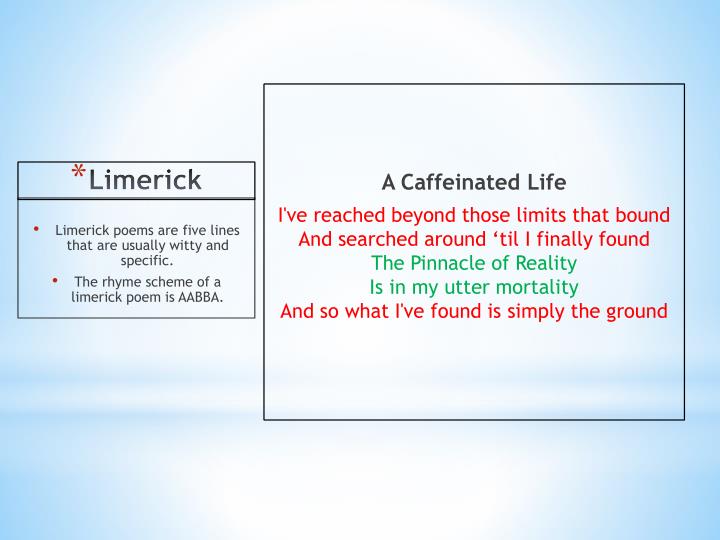 PPT - Poem Structure PowerPoint Presentation - ID:1400957