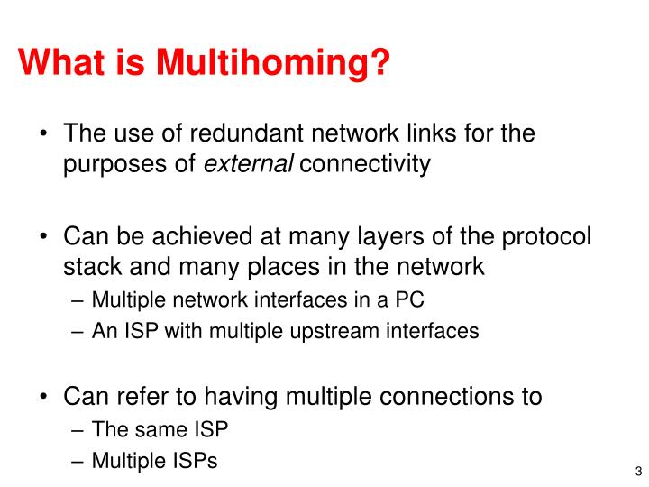 PPT - Multihoming and Multi-path Routing PowerPoint Presentation - ID ...