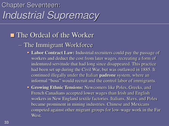 PPT - Chapter 17: Industrial Supremacy PowerPoint Presentation - ID:1401309