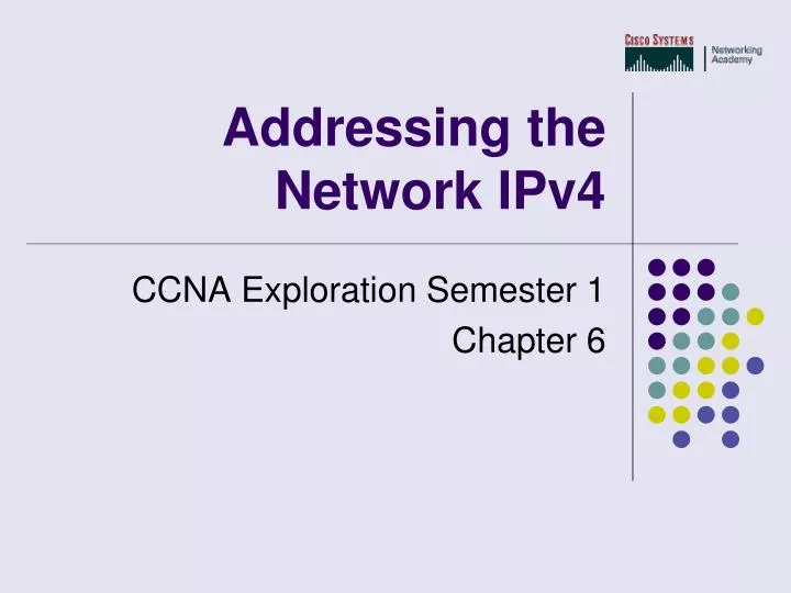 Ppt Addressing The Network Ipv4 Powerpoint Presentation Free Download Id1401370