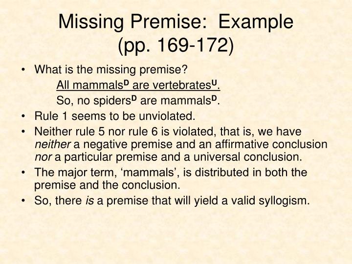 PPT - Chapter 17: Missing Premises and Conclusions PowerPoint ...