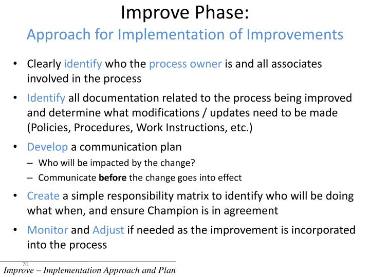 PPT - The DMAIC Lean Six Sigma Project and Team Tools Approach Improve ...